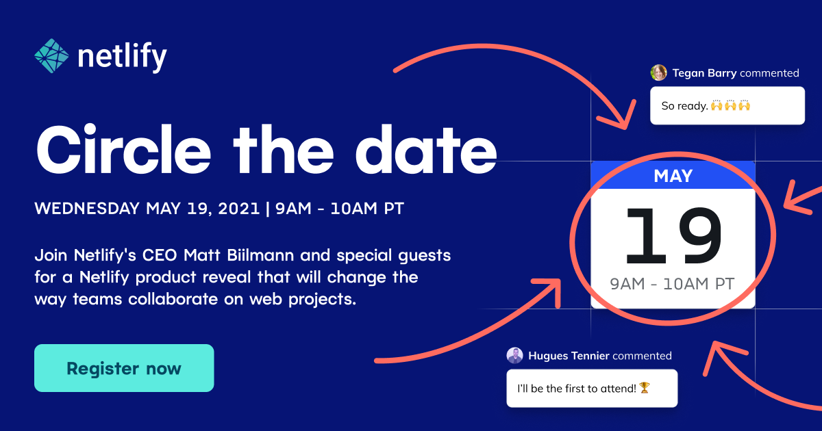 Circle the date - Netlify Product Reveal